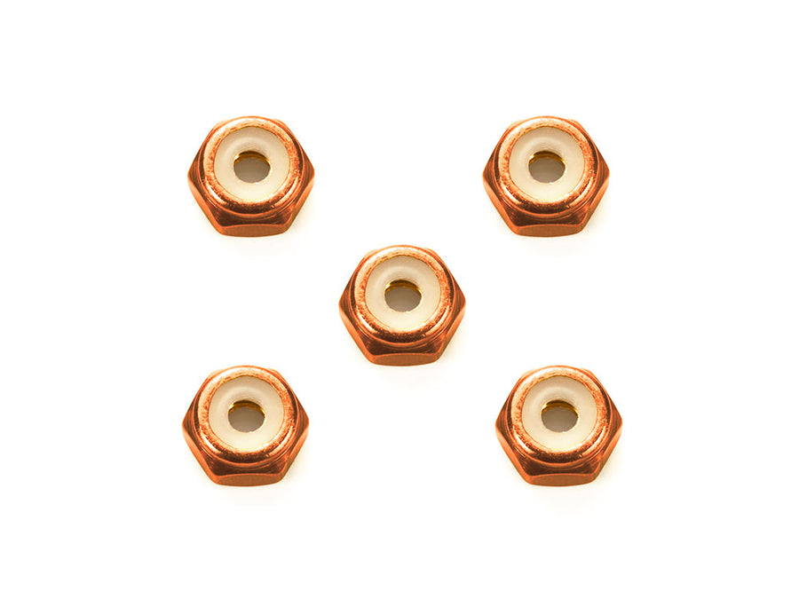 2mm Aluminum Lock Nut (Orange, 5pcs.) – Lil's Hobby Center